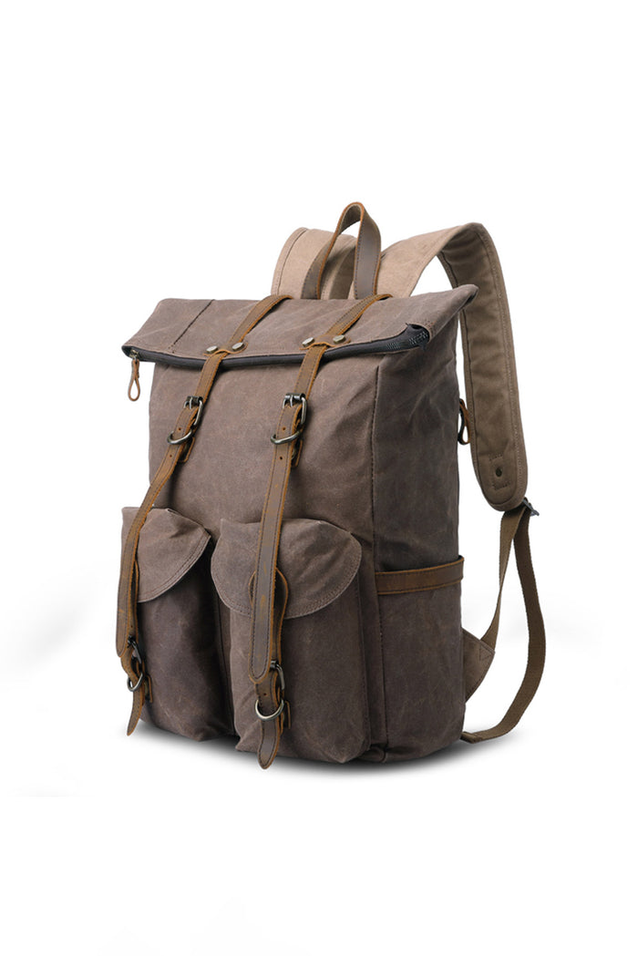 Merla Moto Waxed Cotton Backpack | The Merla Backpack | Motorcycle Bag