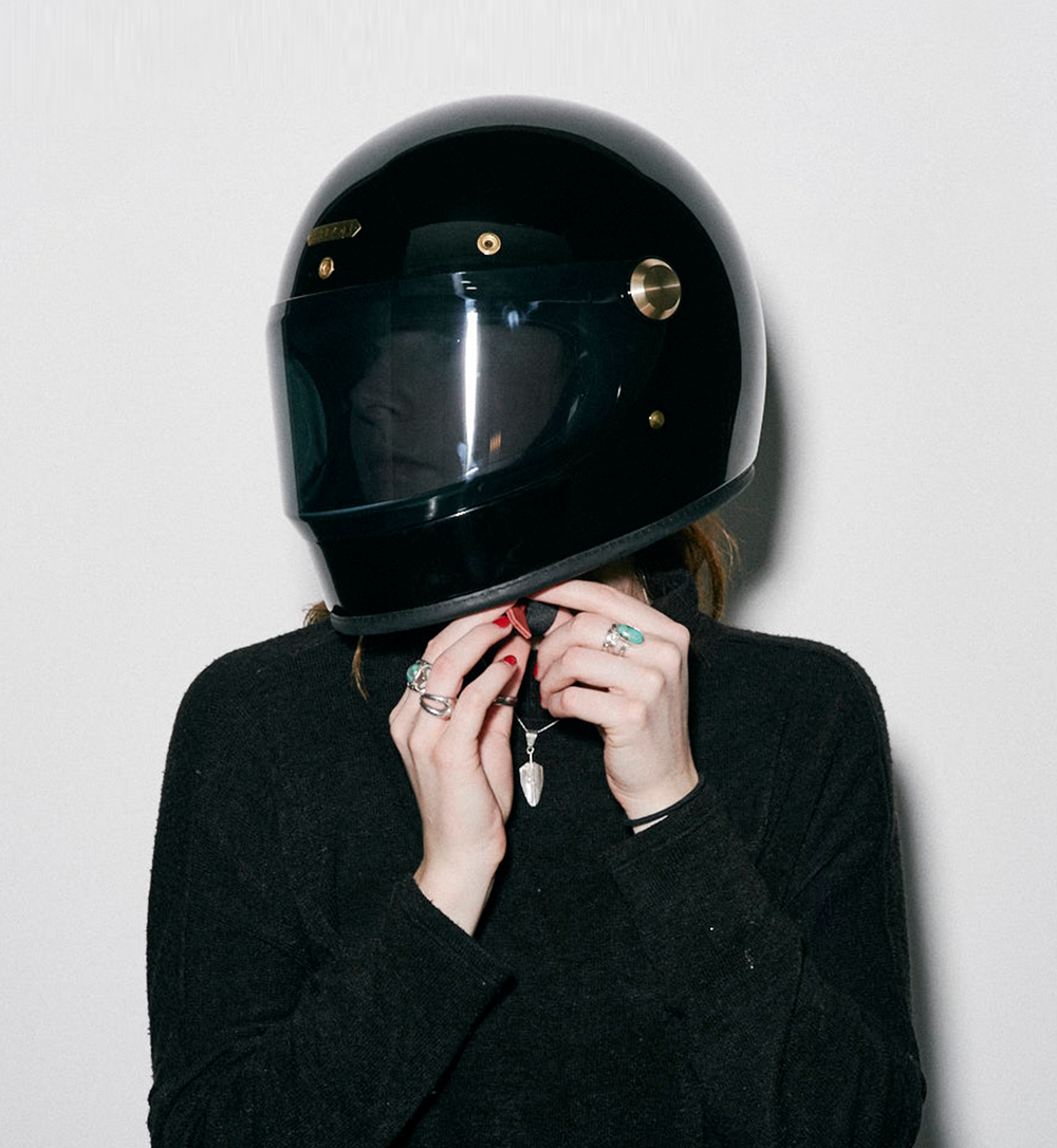 Heroine Racer Signature Black Glossy | Full Face Motorcycle Helmet | Hedon